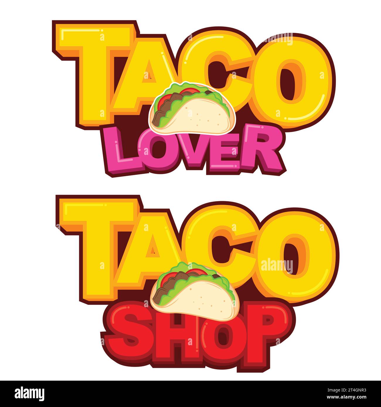 Taco and meat shop sign hi-res stock photography and images - Alamy