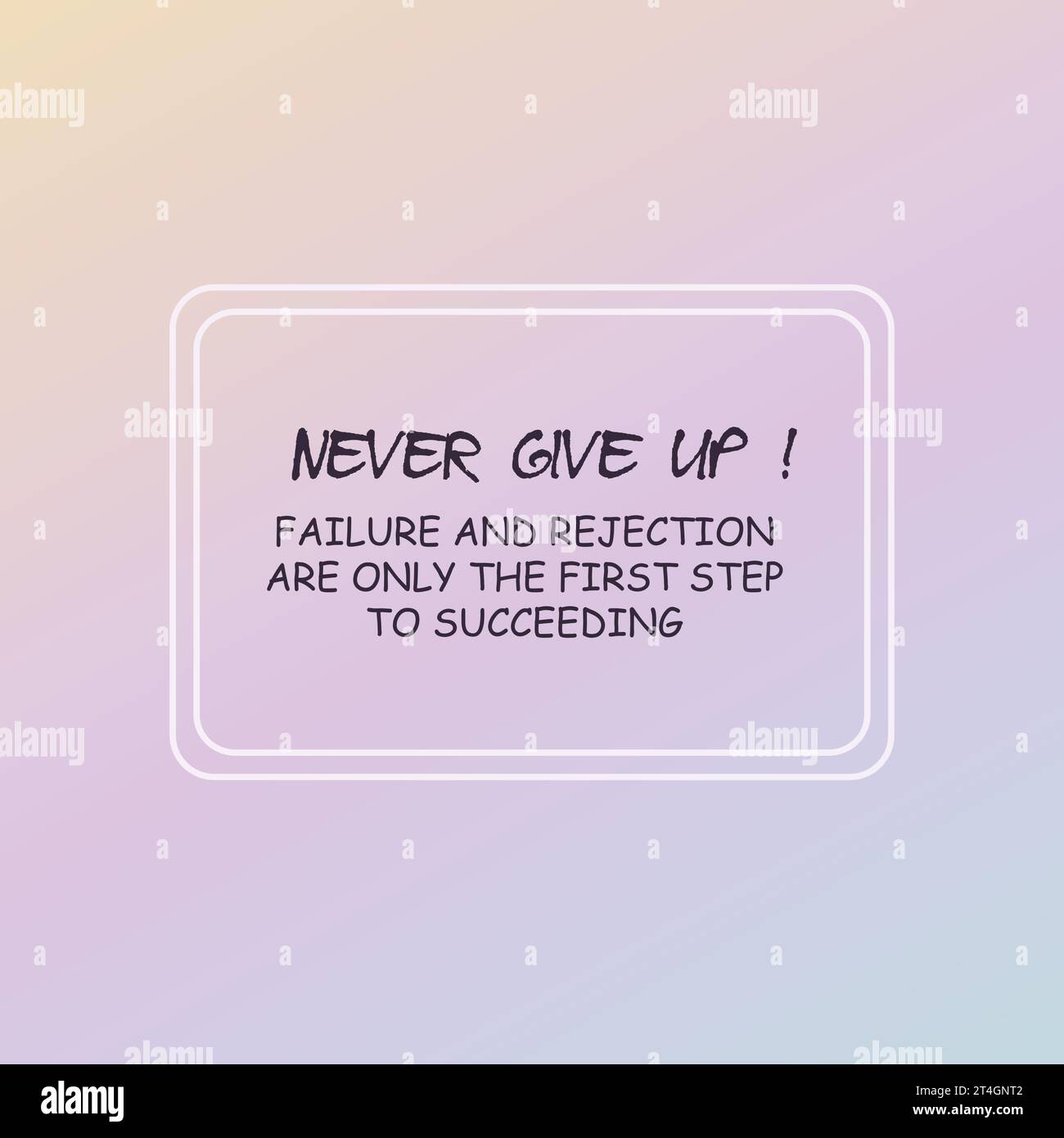 Inspirational quotes on pastel color backgrounds Vector Image Stock ...