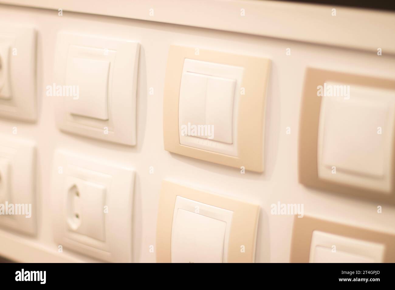 Store socket and switch display of productrs on sale on wall ...