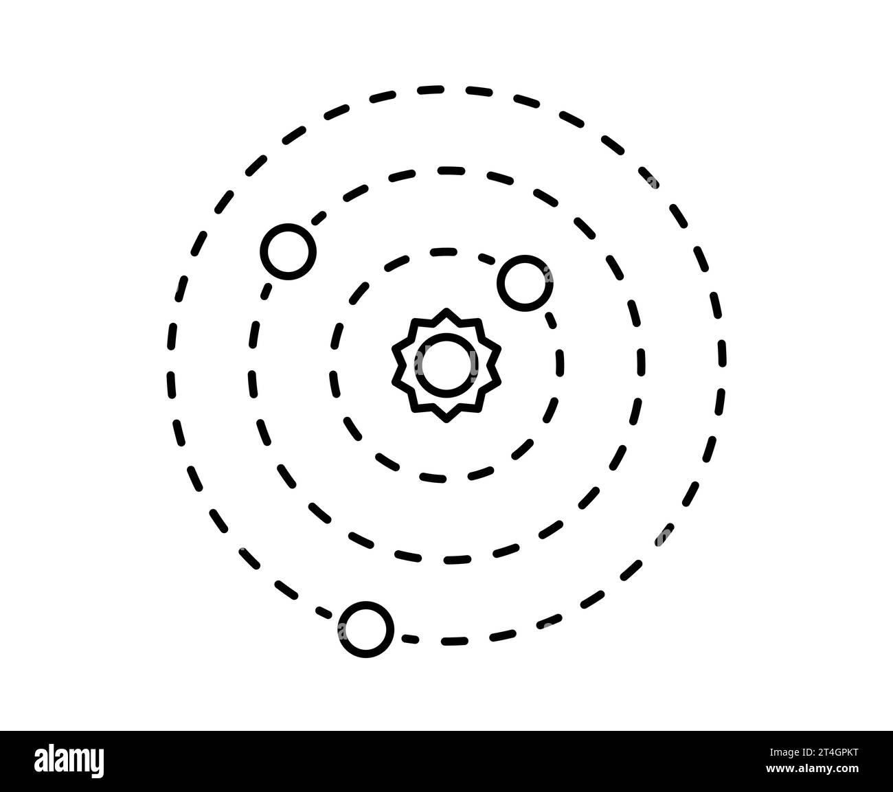 Solar system planets orbits Black and White Stock Photos & Images - Alamy