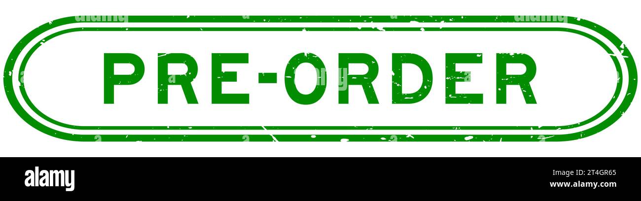 Grunge green pre-order word rubber seal stamp on white background Stock Vector Image & Art - Alamy