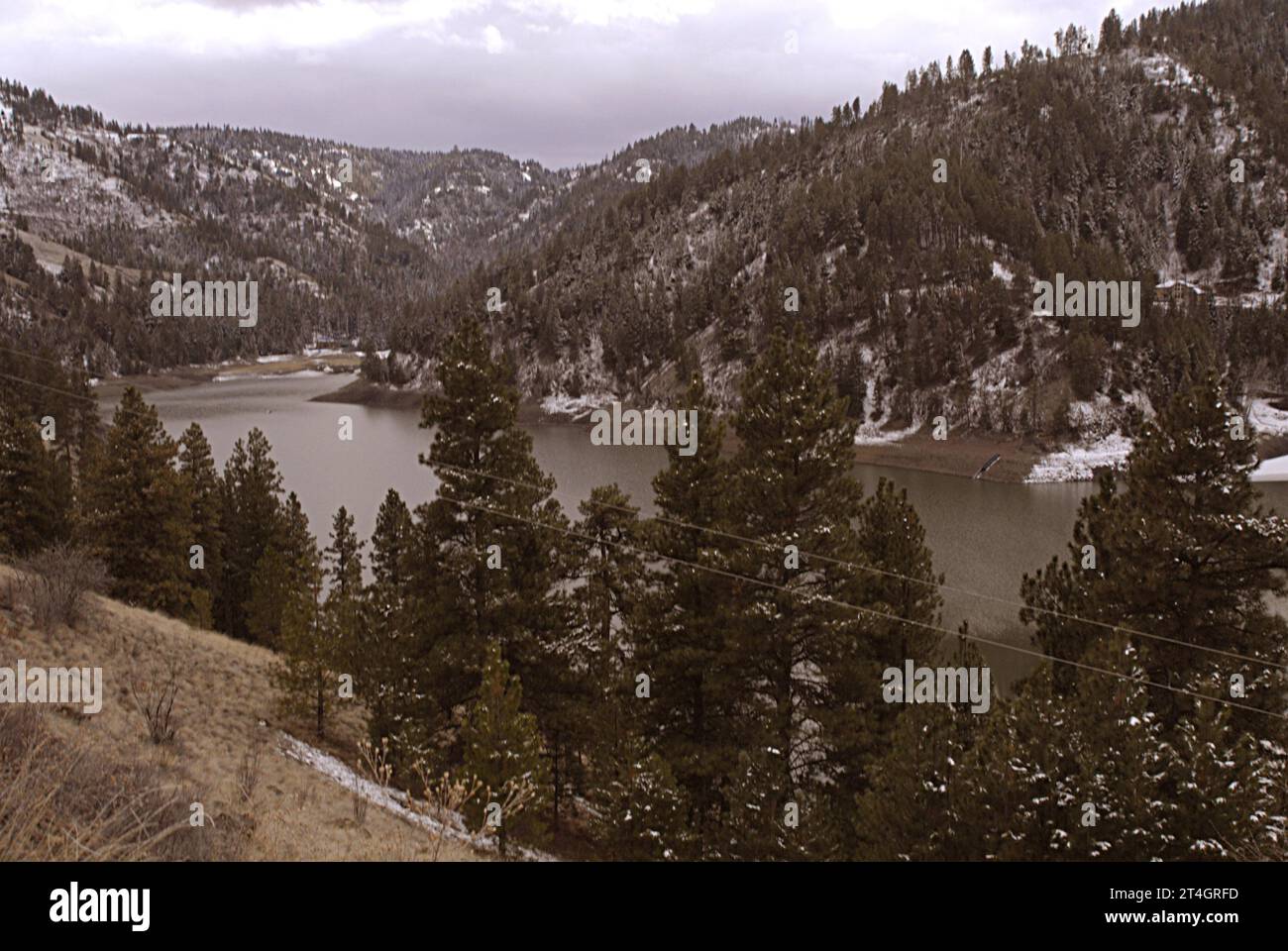UNITED STATES / IDOHA STATE/WOHA VALLY .WOHA Valley and lake over ...