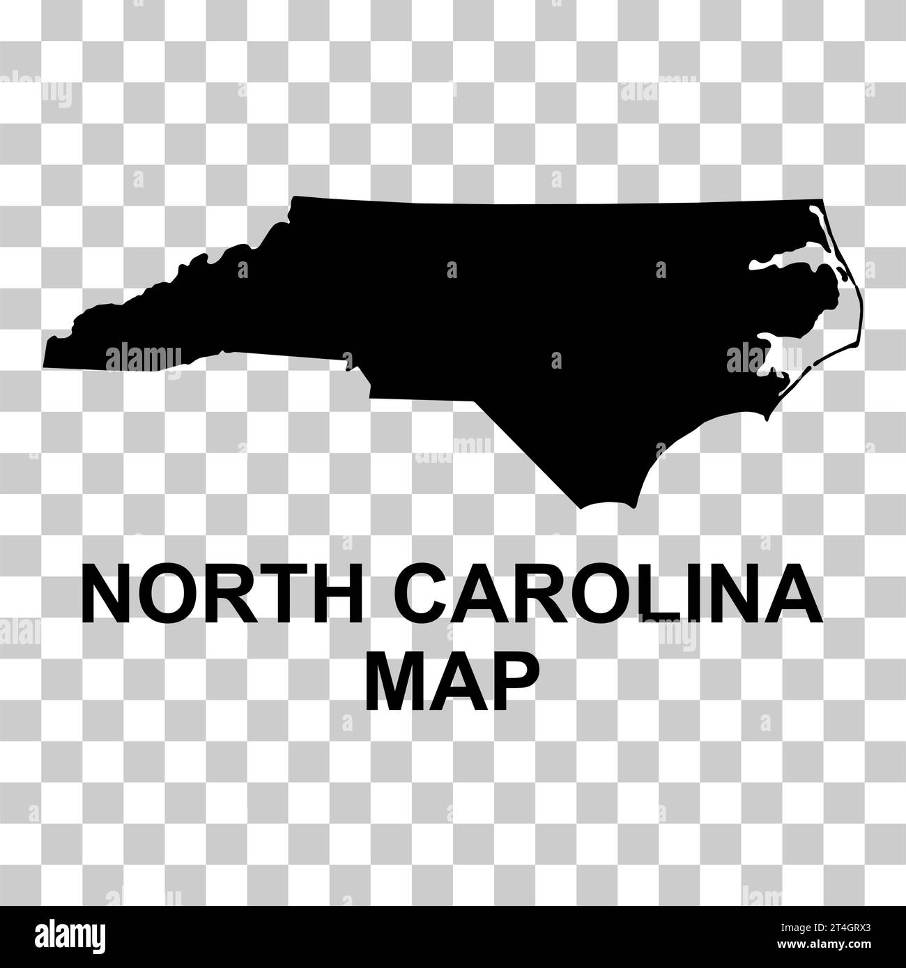 North Carolina map shape, united states of america. Flat concept symbol ...