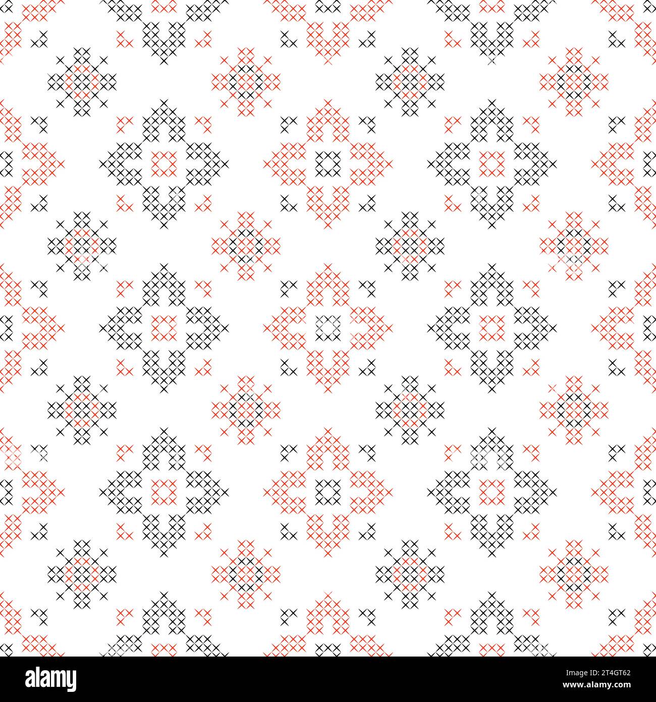 Cross Ukrainian Embroidery Seamless Pattern Stock Vector Image & Art ...