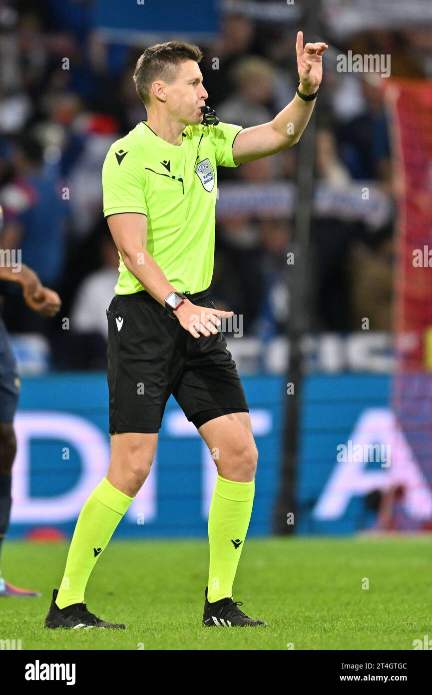 German referee Tobias Stieler pictured during a soccer game between the ...