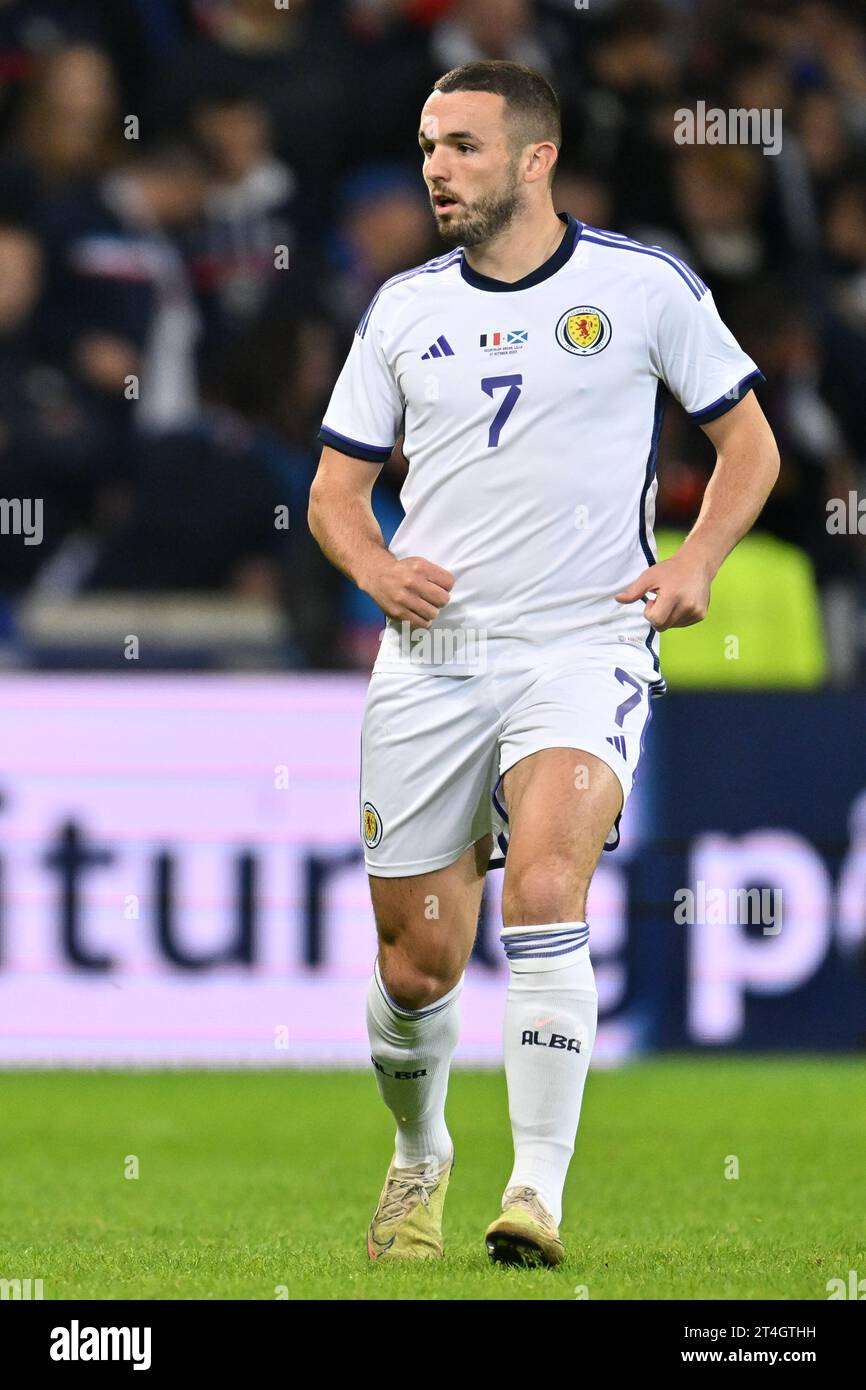 John McGinn (7) of Scotland pictured during a soccer game between the ...