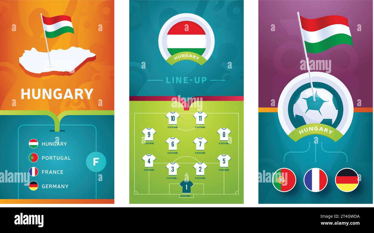Football hungary flag Stock Vector Images - Alamy