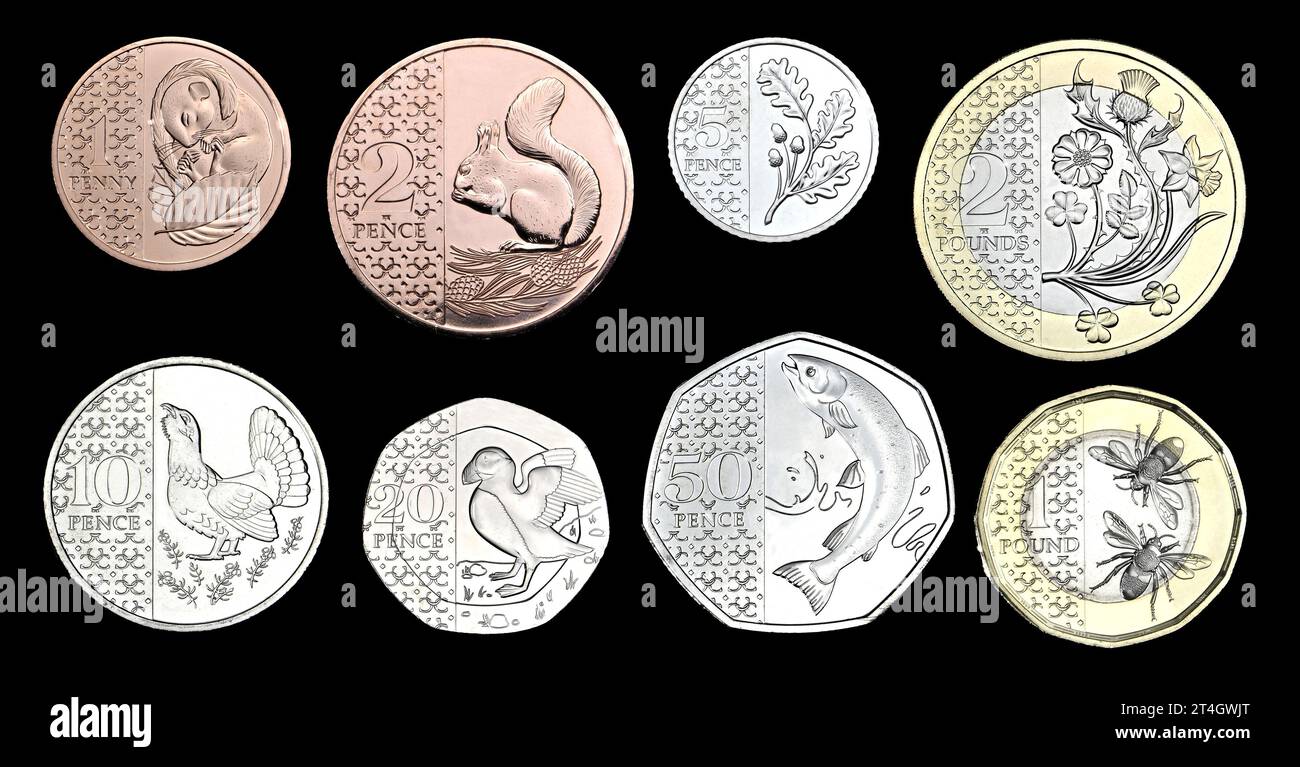 First Definitive Set Of British Coins Featuring King Charles Iii