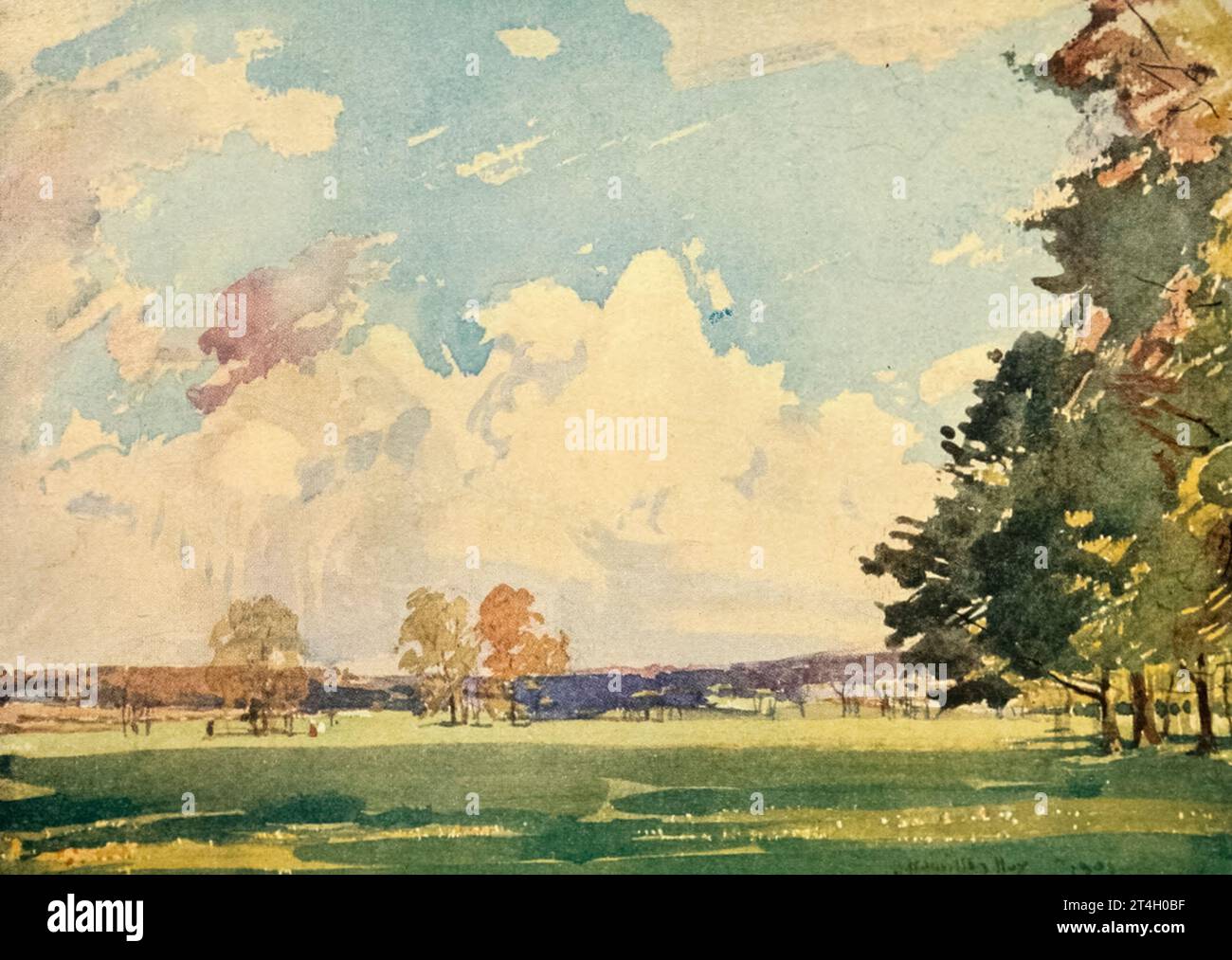 CALDERSTONES PARK Painted by J. Hamilton Hay from the book ' Liverpool ...