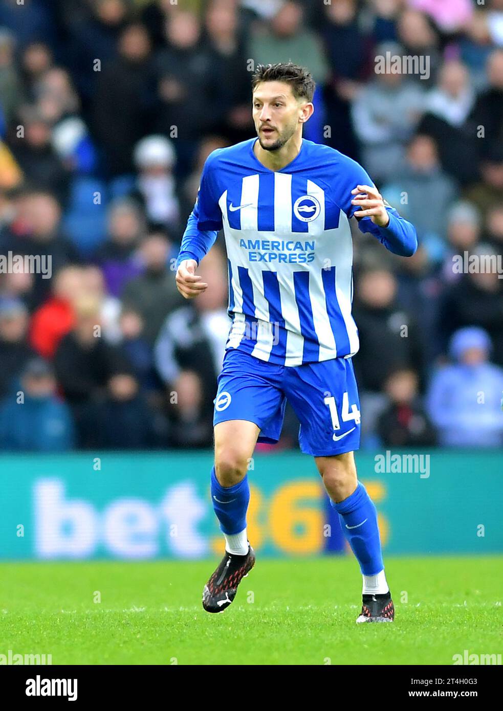 Adam Lallana of Brighton during the Premier League match between ...
