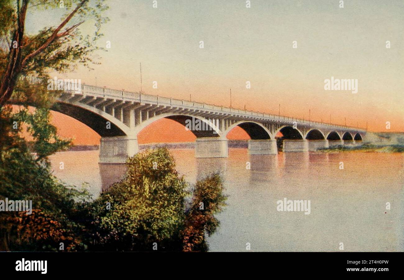 Bridge over the Colorado River, Austin (In full colour) from the book ...