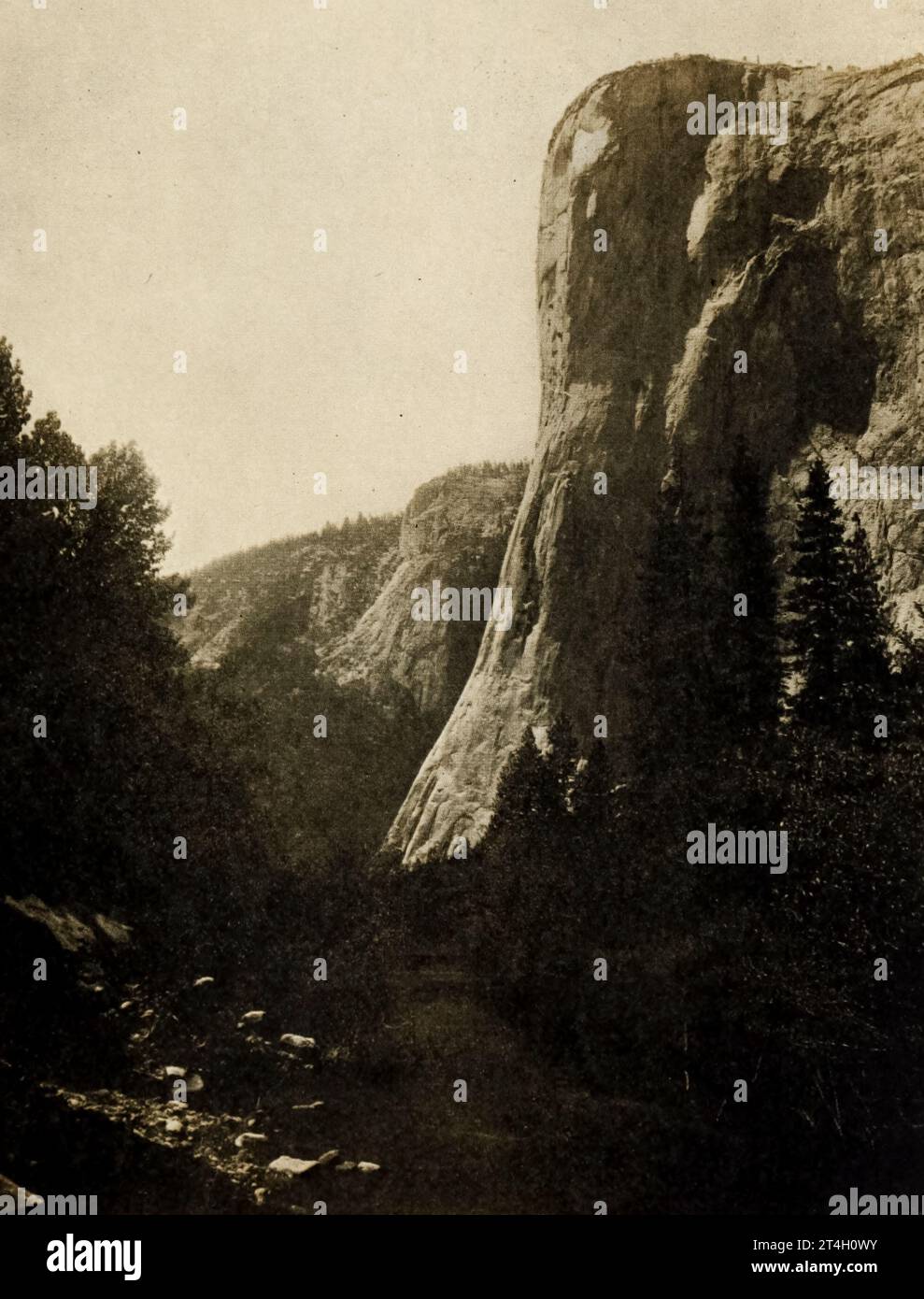 EL CAPITAN, YOSEMITE from the book three wonderlands of the American ...