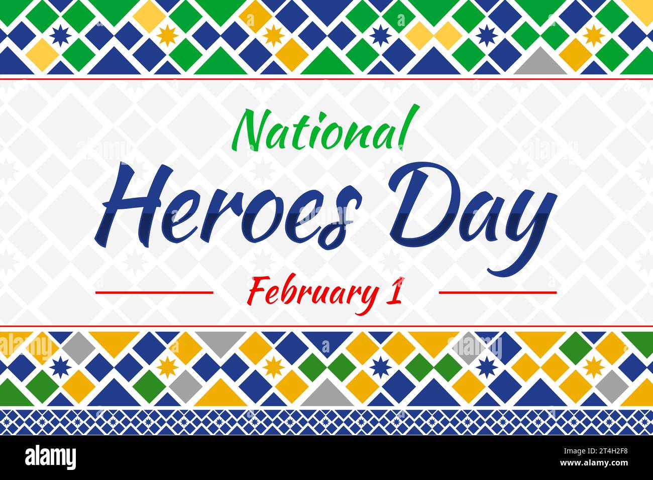 National Heroes Day wallpaper with colorful typography and shapes ...