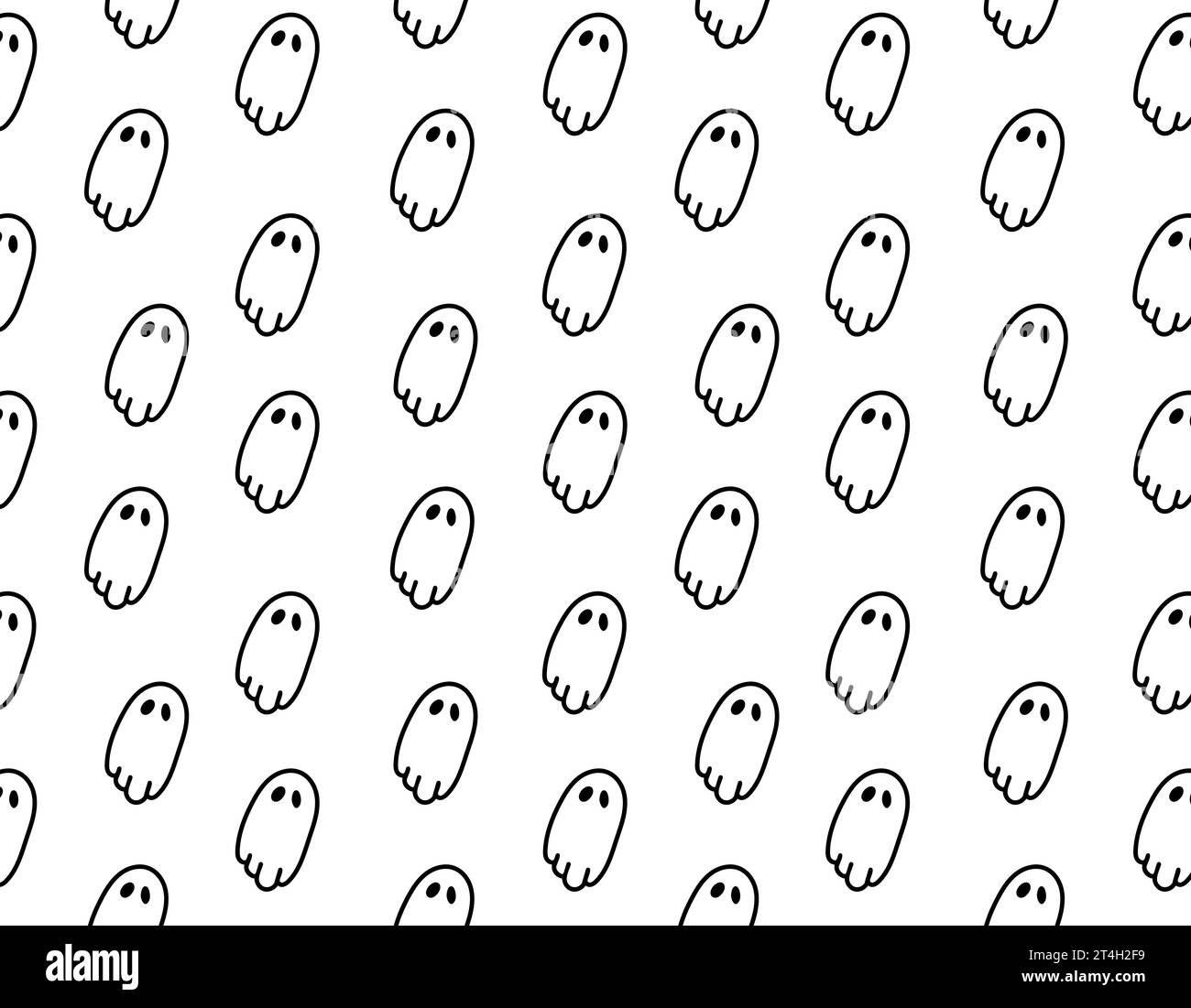 Ghost pattern, line style, on a transparent background. Vector ...