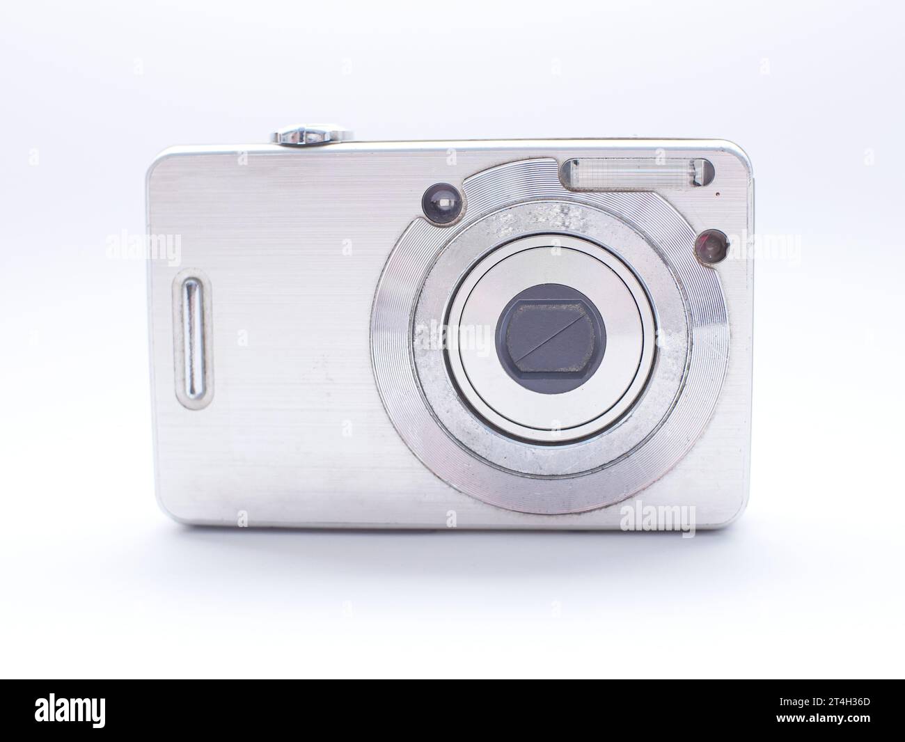 silver digital pocket camera isolated on white background Stock Photo ...