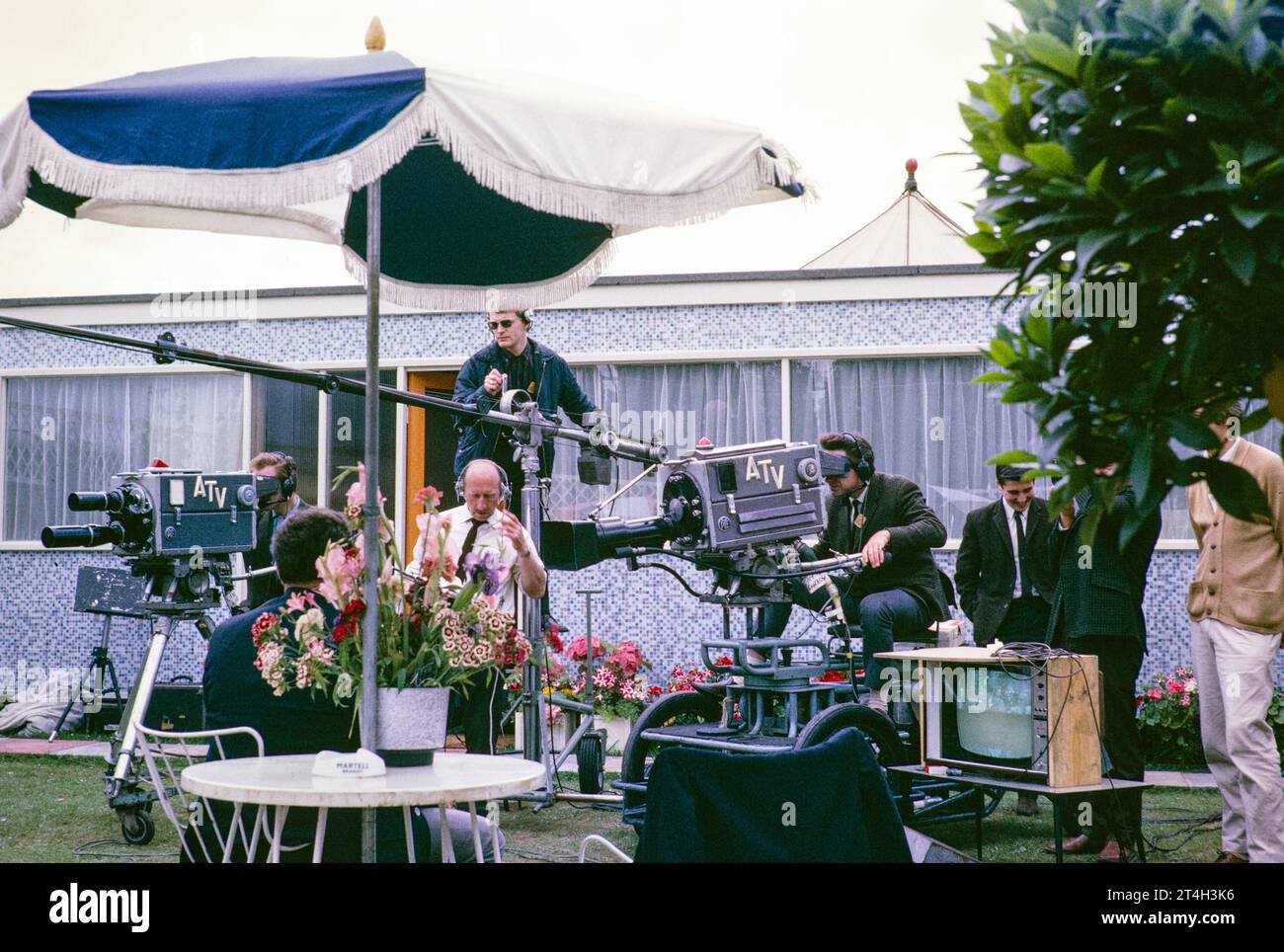 ATV television ITV outside broadcast, Wimbledon tennis tournament ...