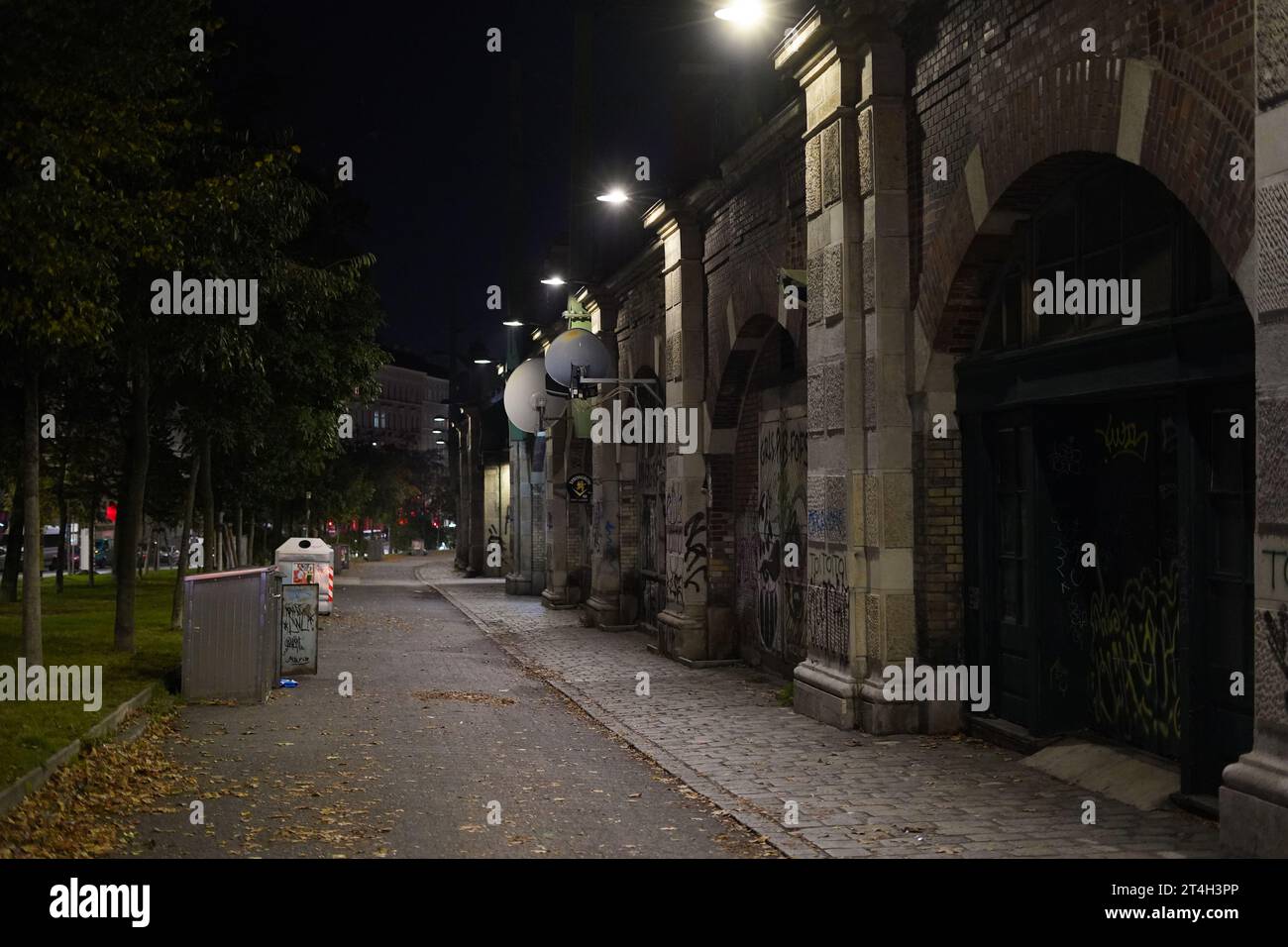 Impressions of "Gürtel" at night, Vienna, an artery of Vienna and a ...