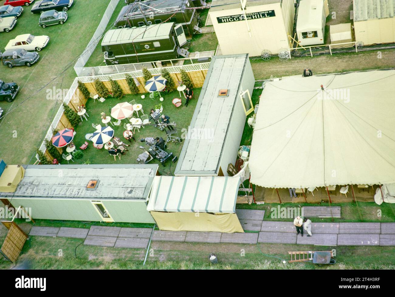 ATV television ITV outside broadcast, Wimbledon tennis tournament ...
