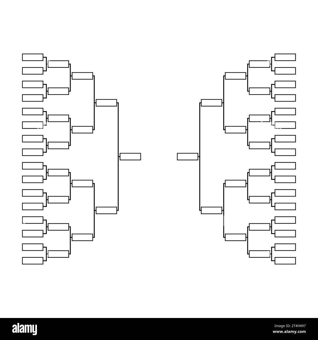 Set of Bracket sport tournament, blank elimination event sign, playoff ...