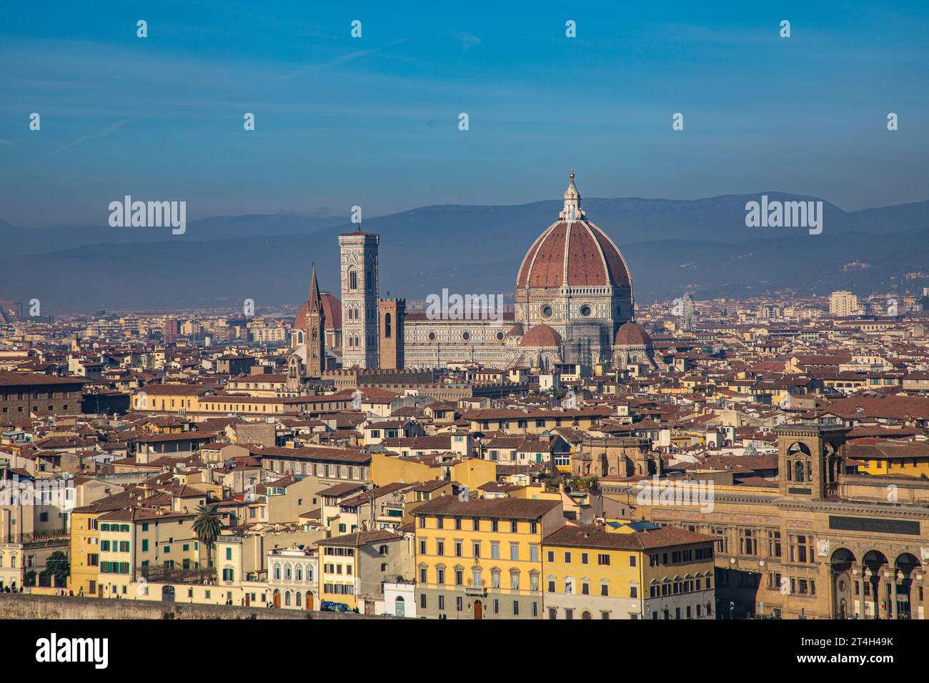 Florance, Italy: Top view of Florence, the capital city of the Tuscany ...