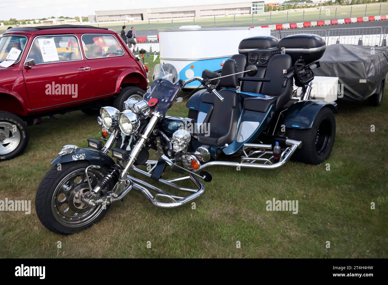 Boom Family Trike with a Trailer Tent in tow, on display at the Crazee ...