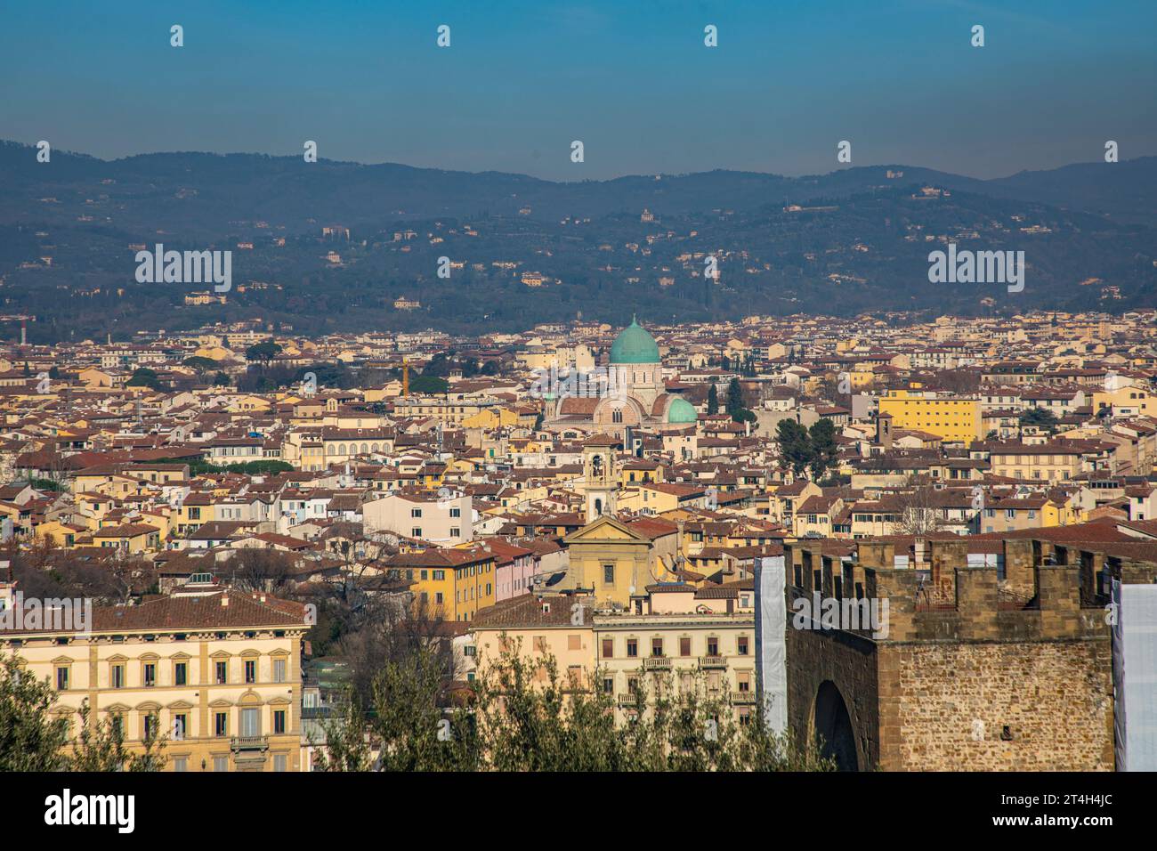 Florance, Italy: Top view of Florence, the capital city of the Tuscany ...