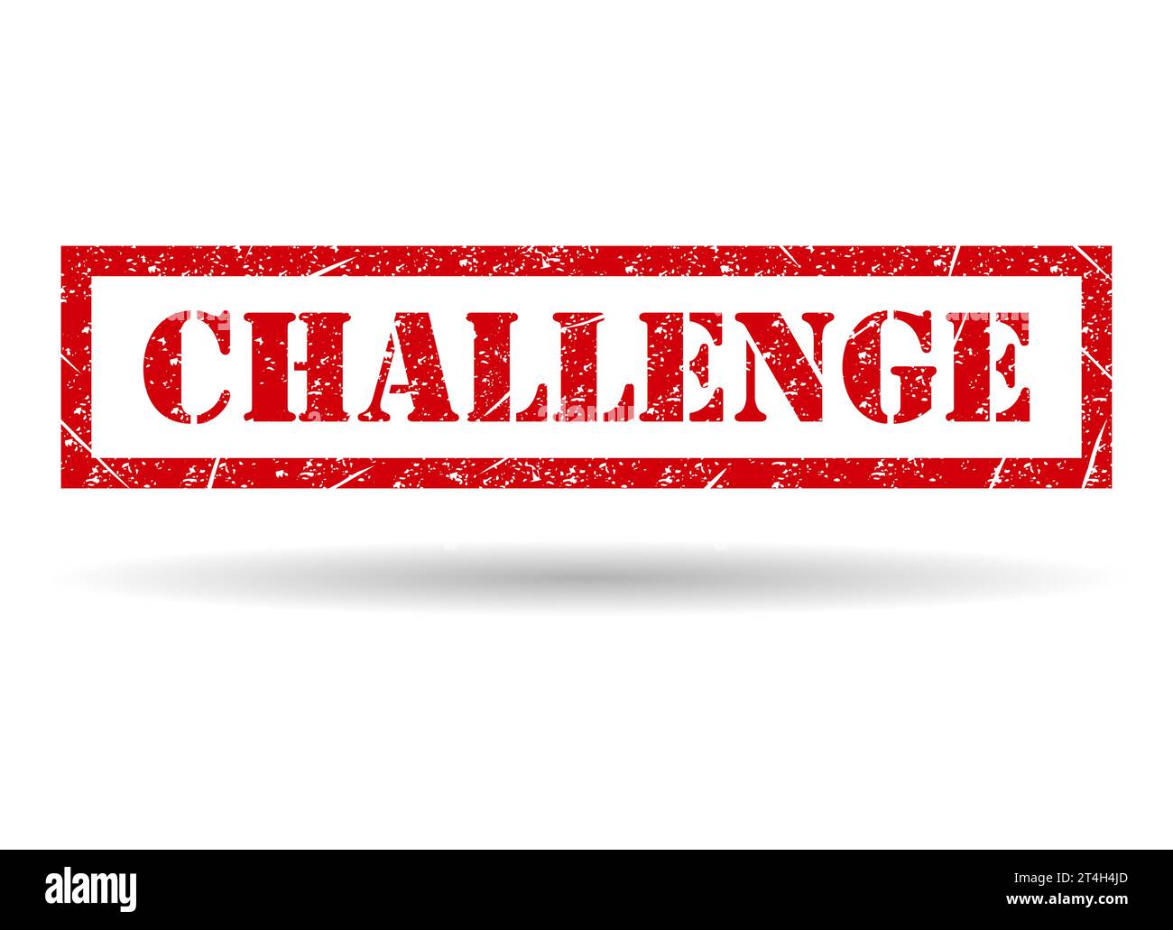 Challenge stamp symbol shadow, label sticker sign button, text banner ...