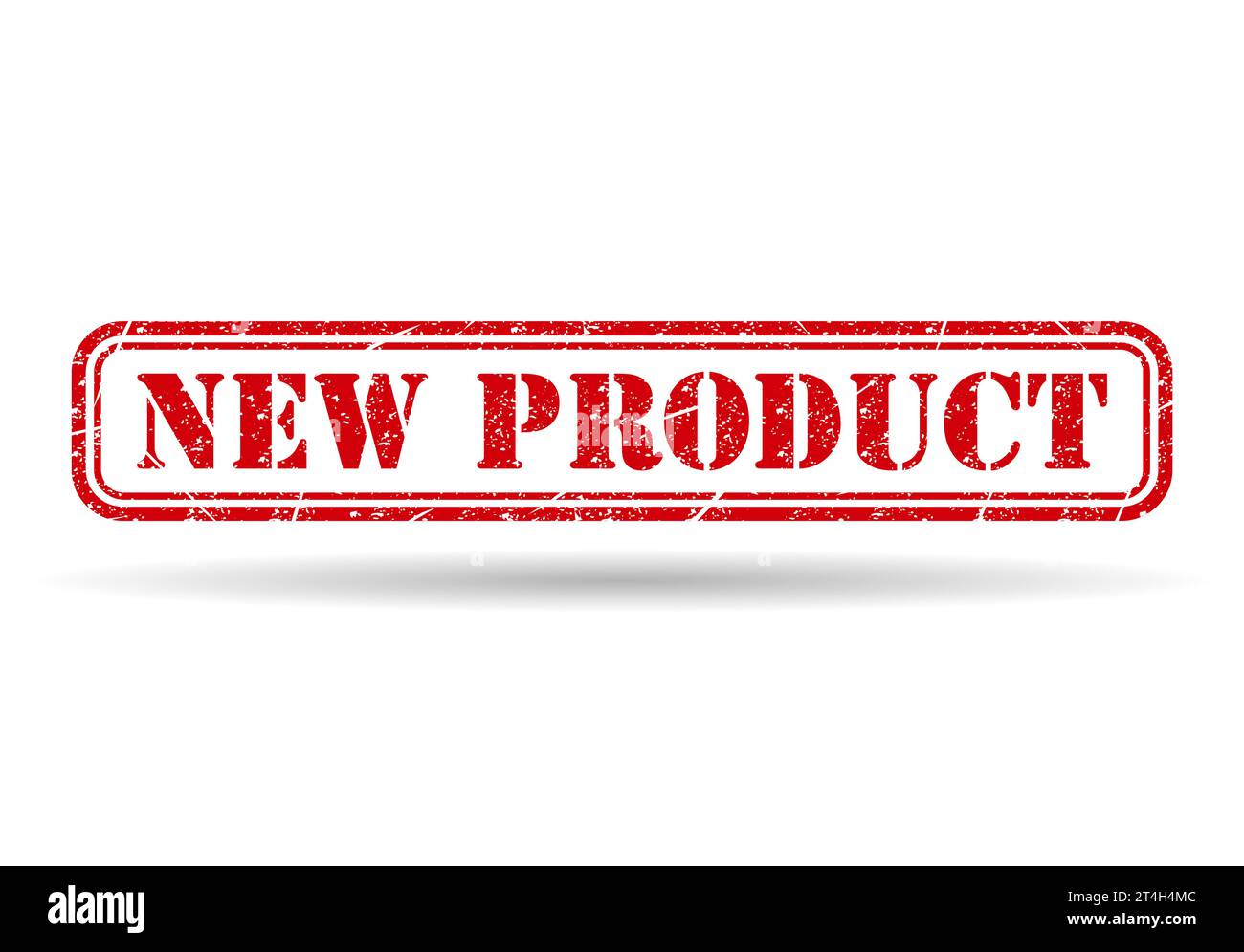 New product stamp symbol shadow, label sticker sign button, text banner ...