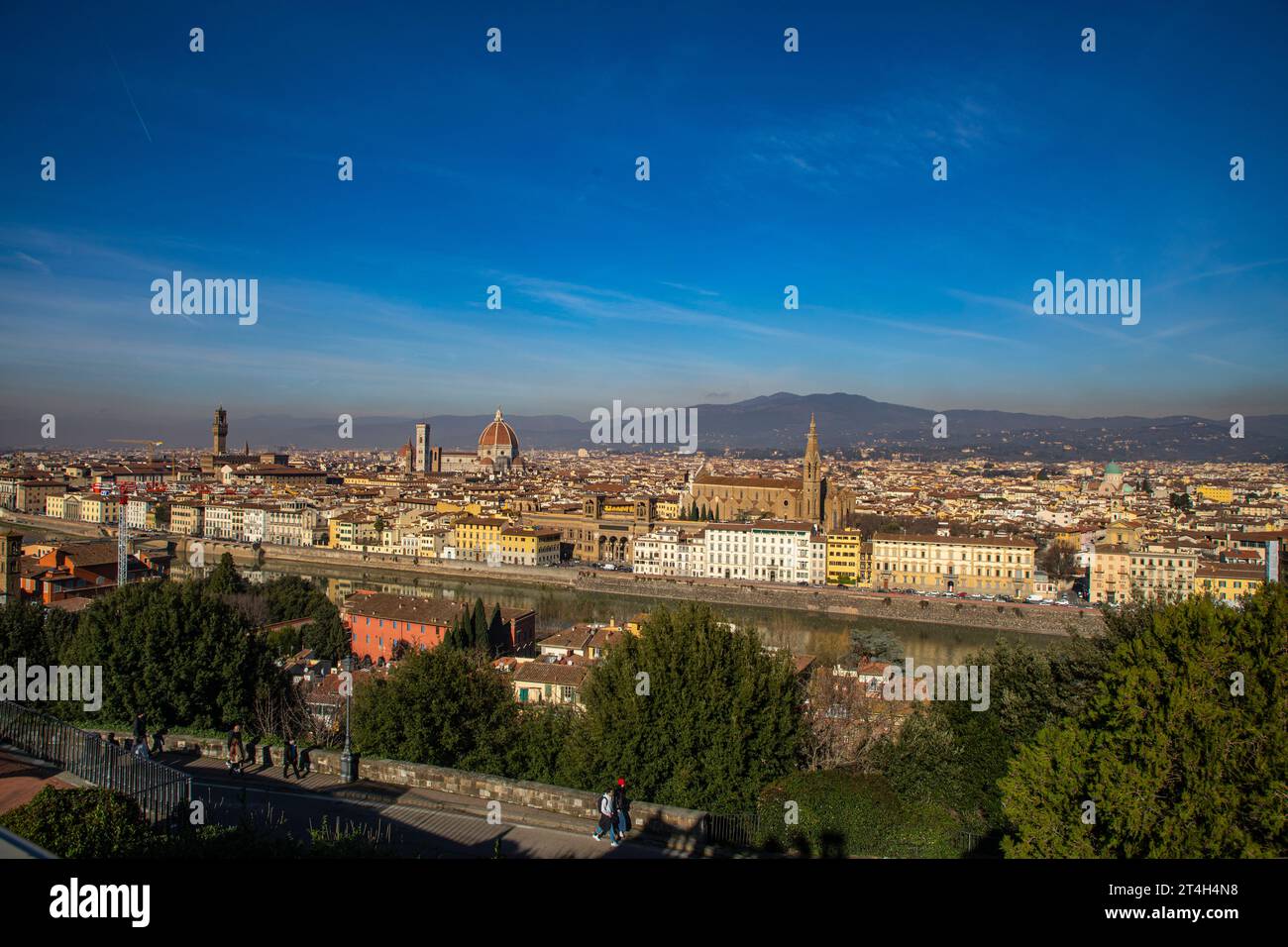 Florance, Italy: Top view of Florence, the capital city of the Tuscany ...