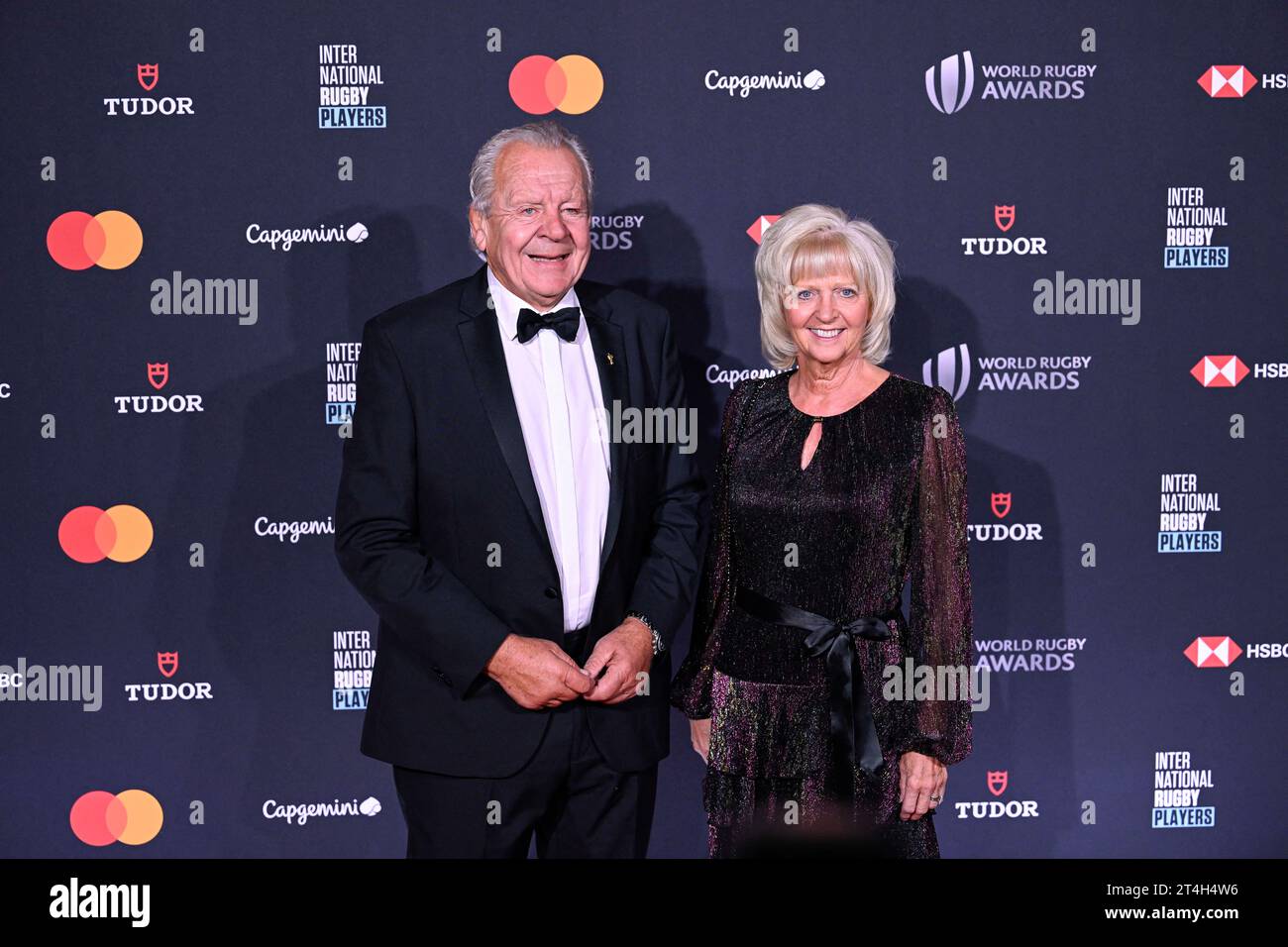 Paris, France. 29th Oct, 2023. Sir William Blackledge Bill Beaumont and ...