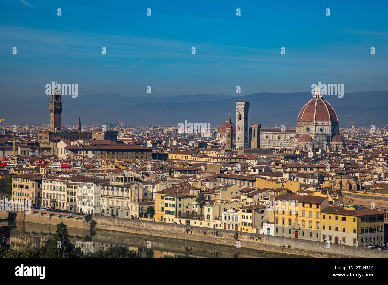 Florance, Italy: Top view of Florence, the capital city of the Tuscany ...