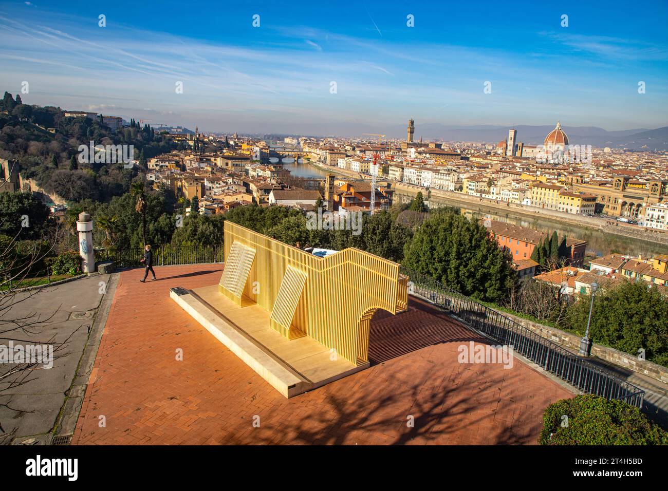 Florance, Italy: Top view of Florence, the capital city of the Tuscany ...