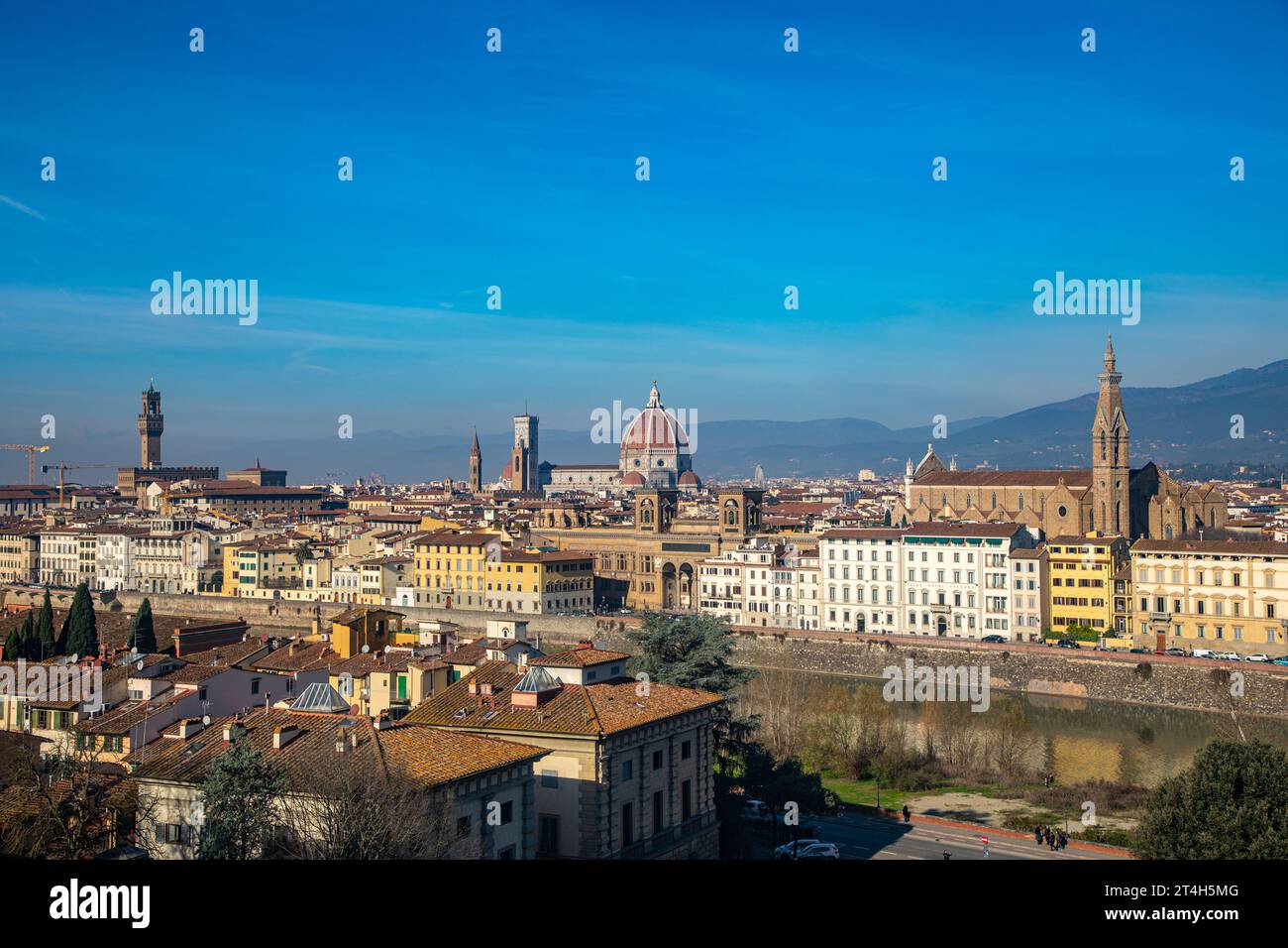 Florance, Italy: Top view of Florence, the capital city of the Tuscany ...