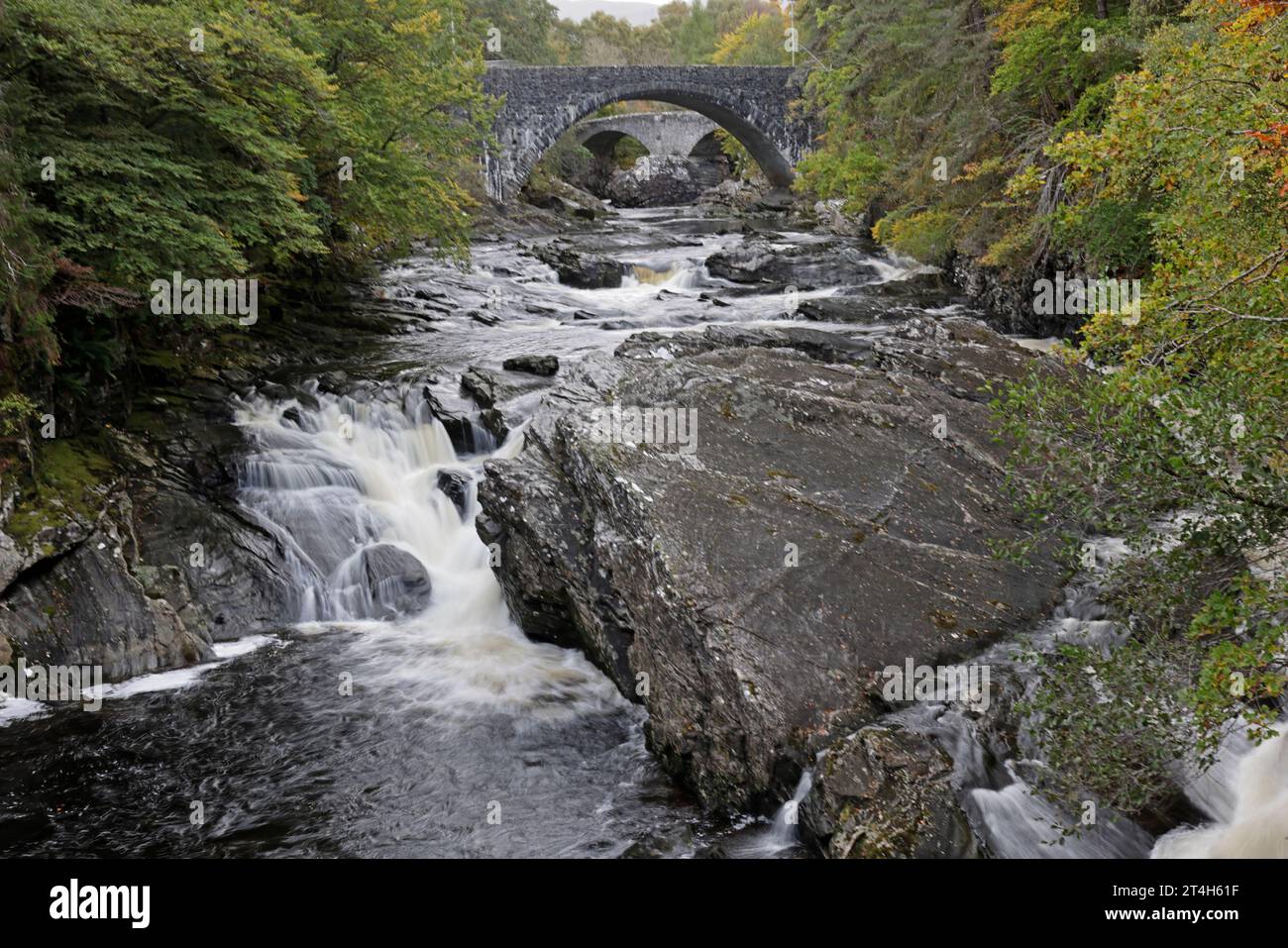 Invermoriston Falls in the Highlands Scotland UK Stock Photo - Alamy