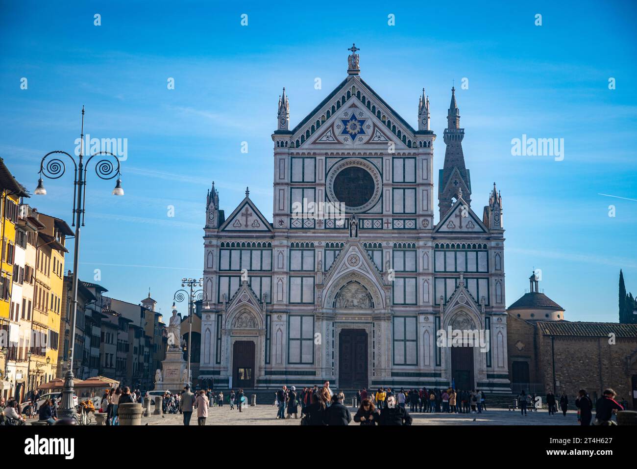 Florence, Italy: Santa Croce church, a UNESCO World Heritage Site ...