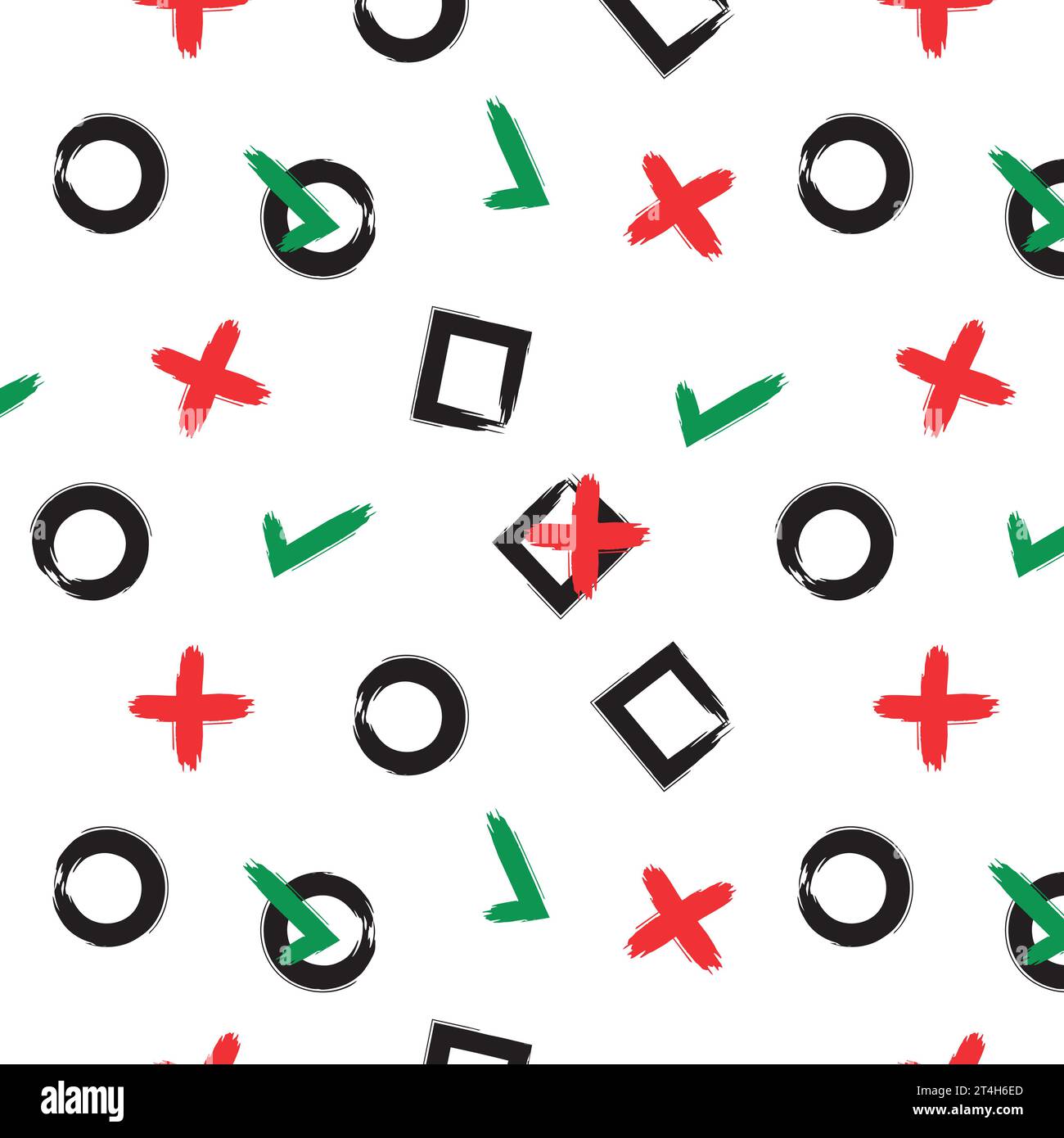 Check mark icons pattern, vector graphics, check sheet, task elements ...