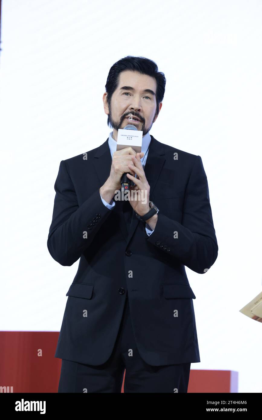 Chinese American pop icon and singer Fei Xiang attends an activity in ...