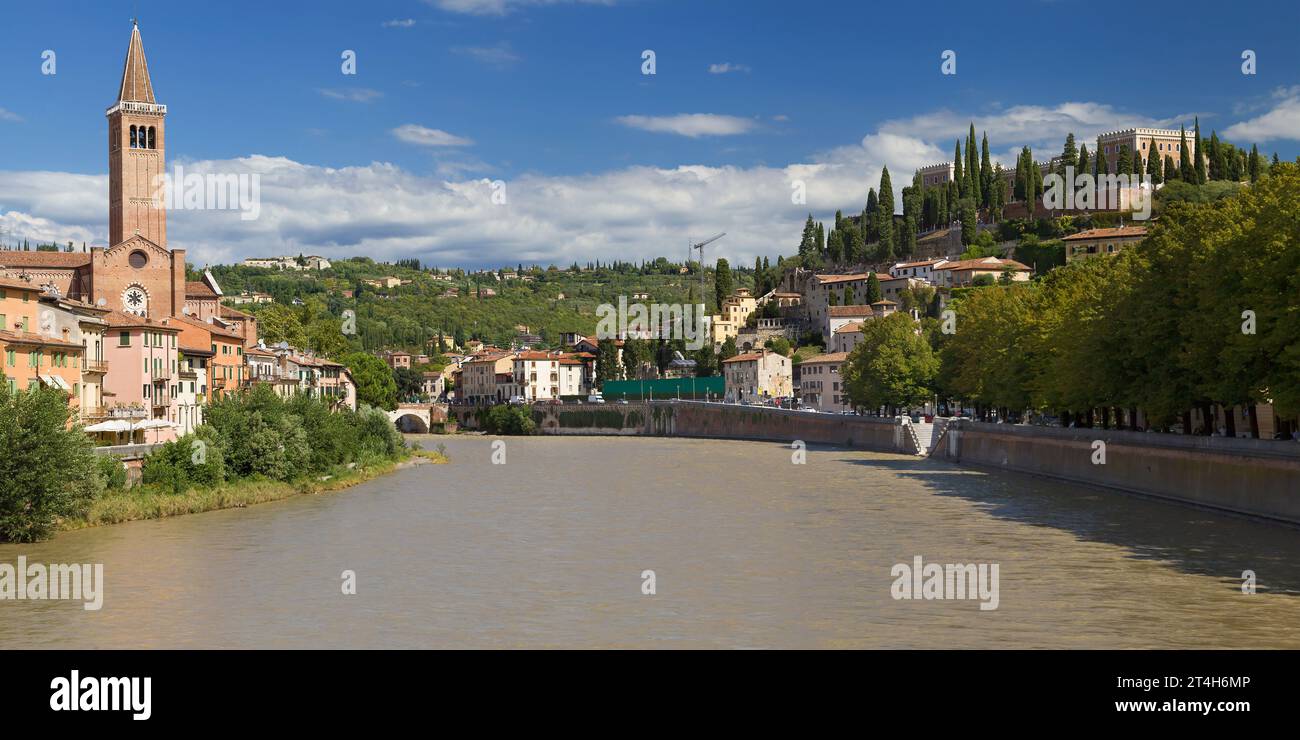River Adige through Verona, Italy Stock Photo - Alamy