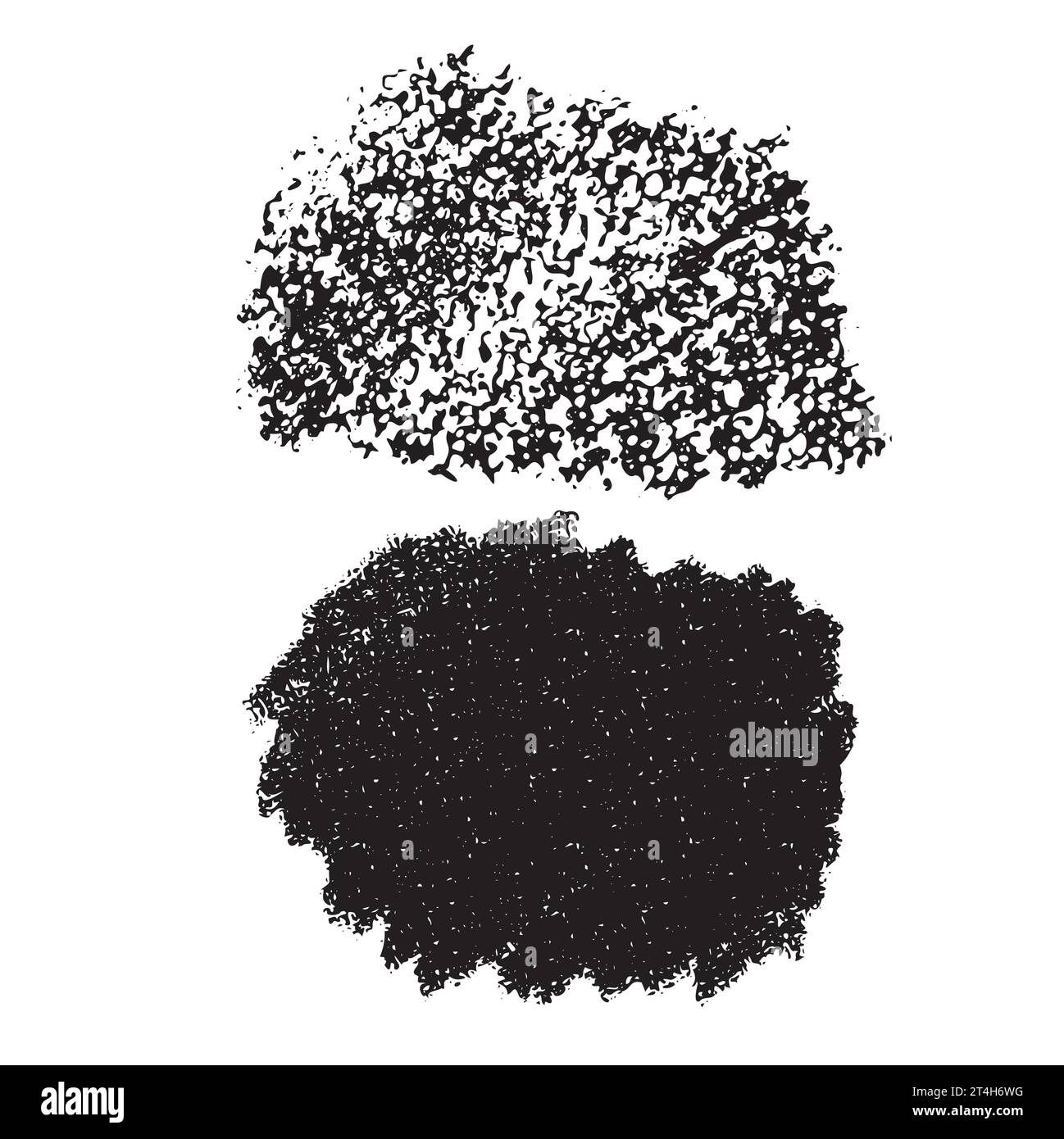 Set of rectangular grunge background templates. Vector black ...