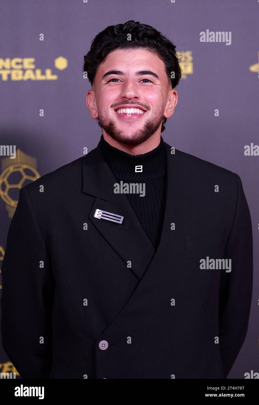 Just Riadh arrives on the red carpet for the Ballon d’Or ceremony at ...