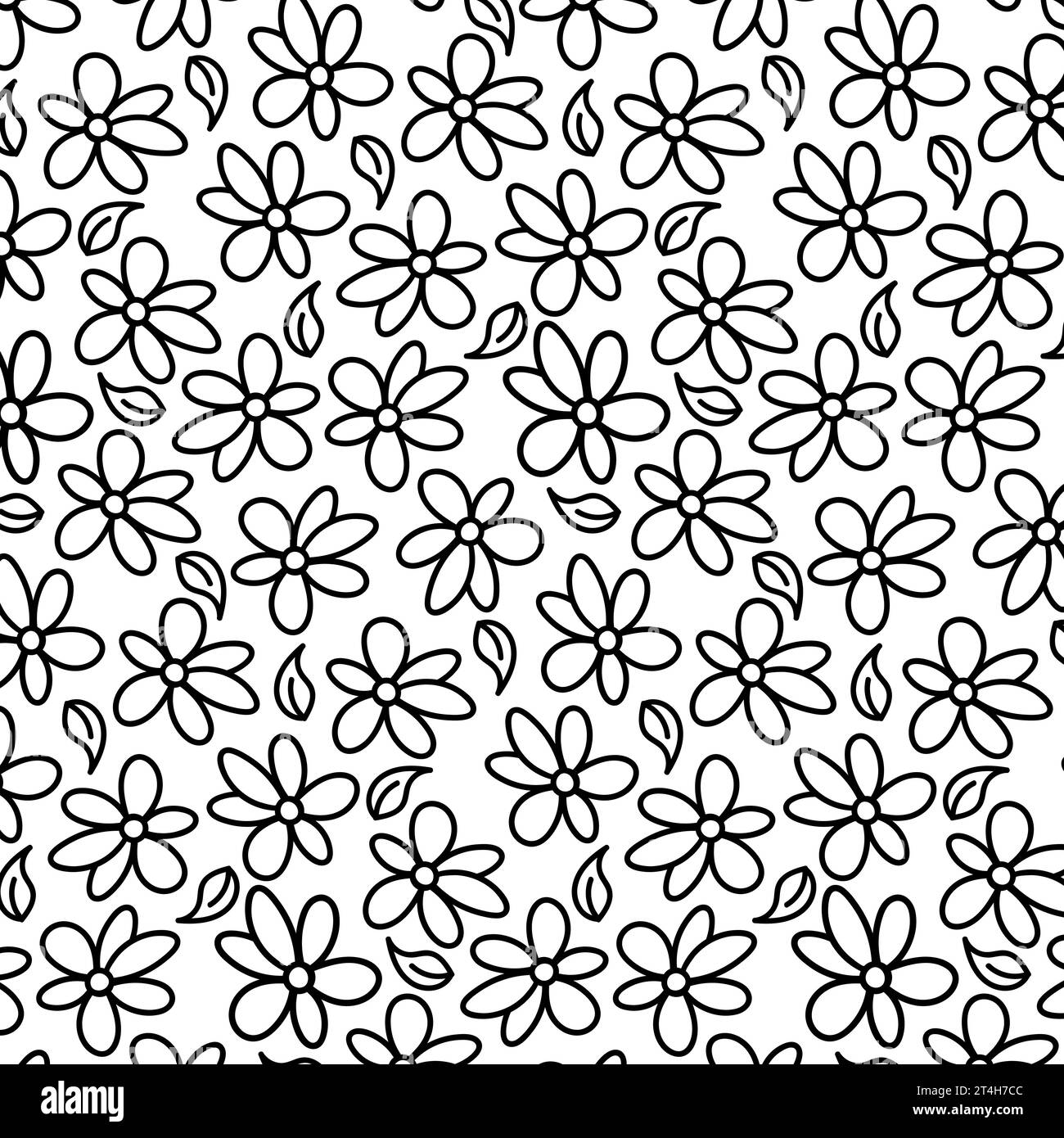 Flower Doodle Background Transparent