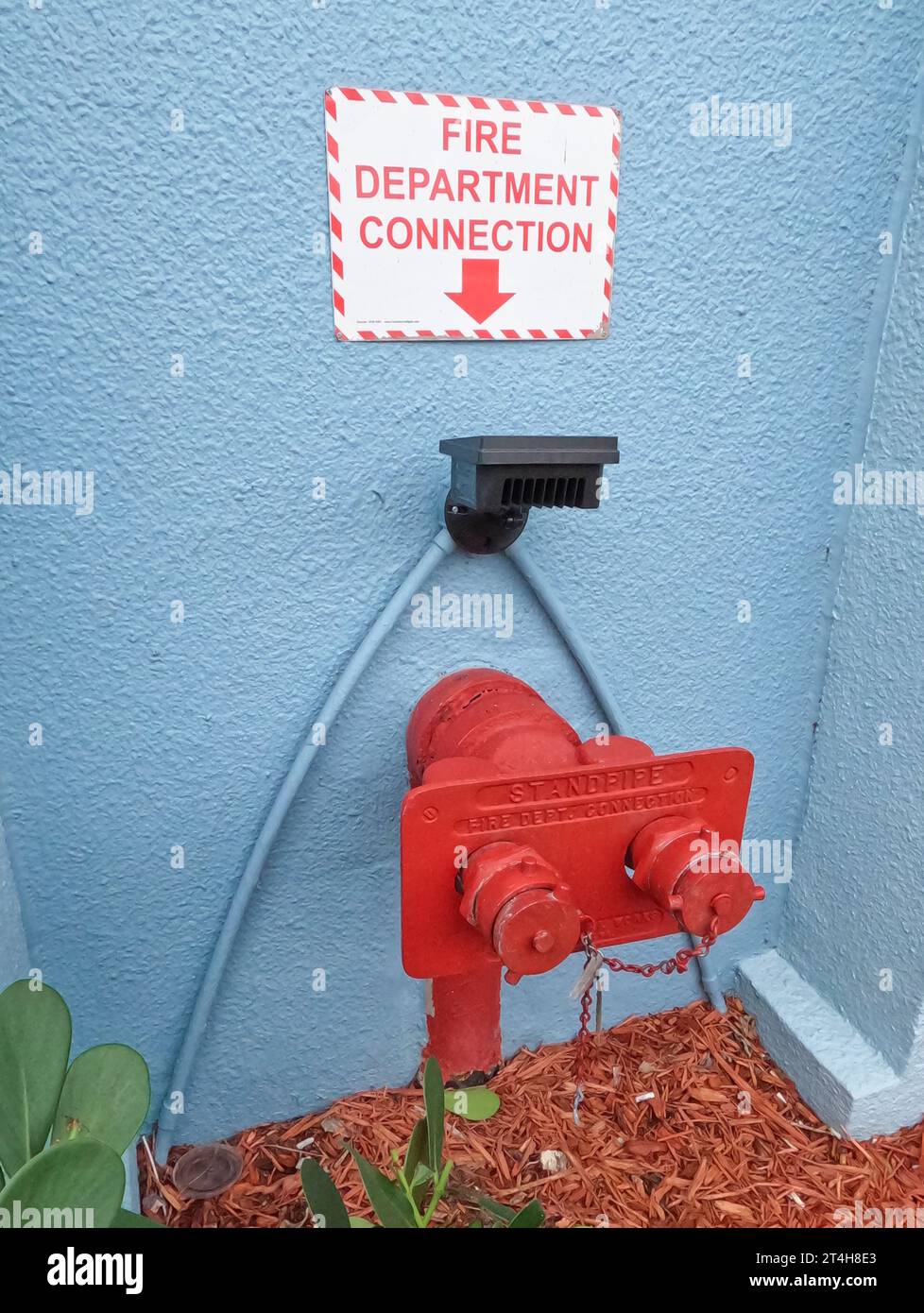 Automatic Sprinkler Fire Department Connection Stock Photo - Alamy