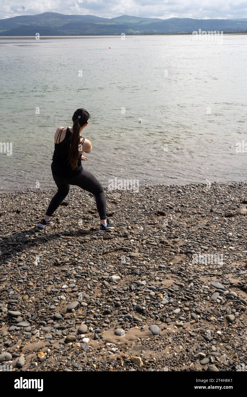 Skimming stones pond hi-res stock photography and images - Alamy