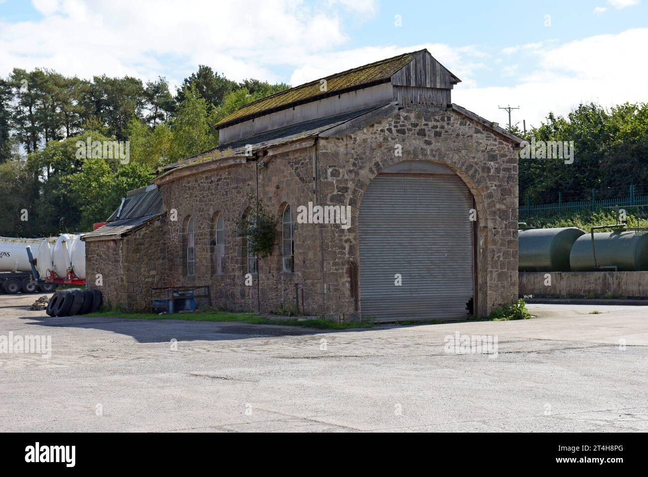 The former LSWR loco engine shed in Moretomhampstead, Devon, now in a ...