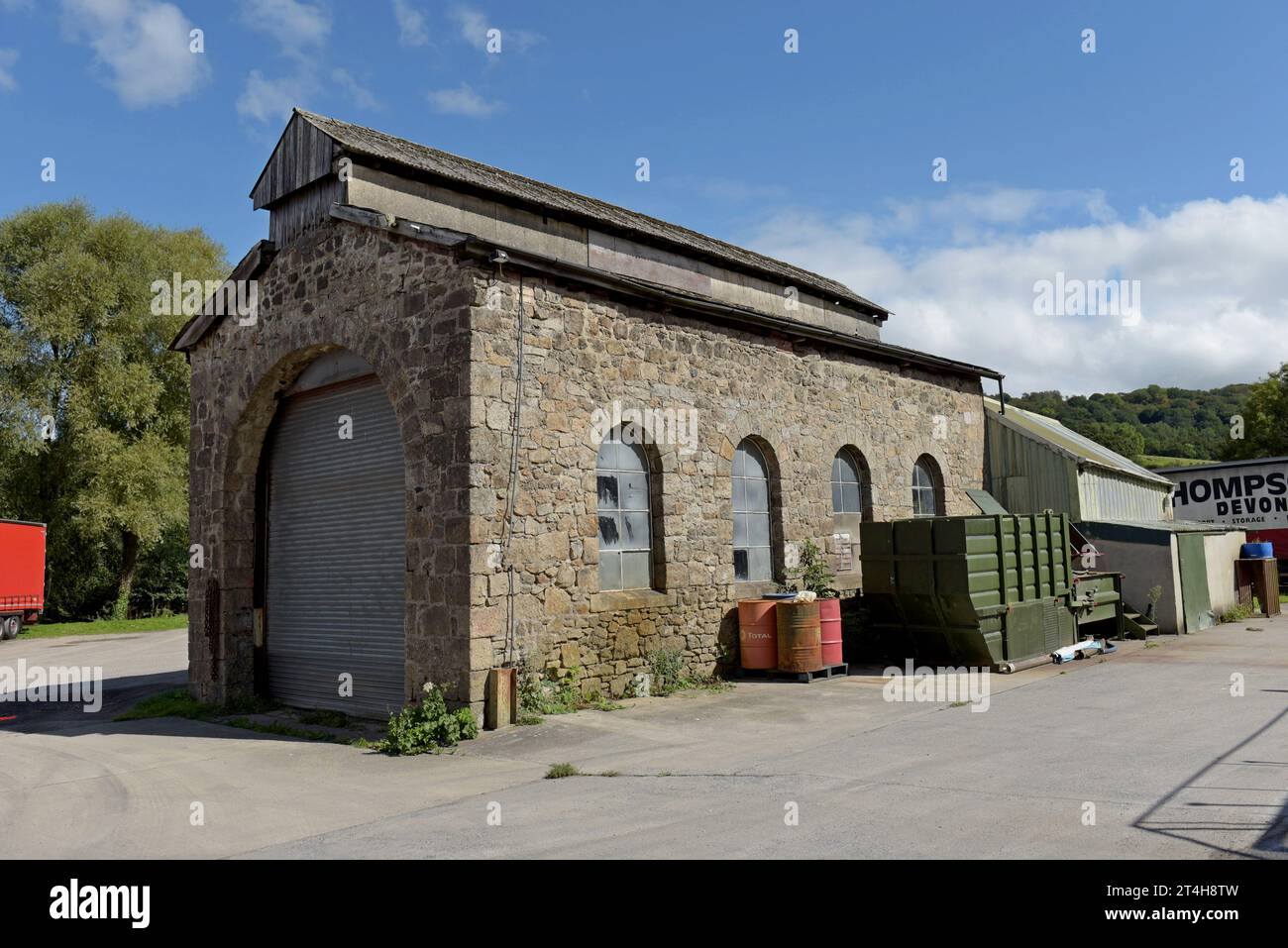 The former LSWR loco engine shed in Moretomhampstead, Devon, now in a ...