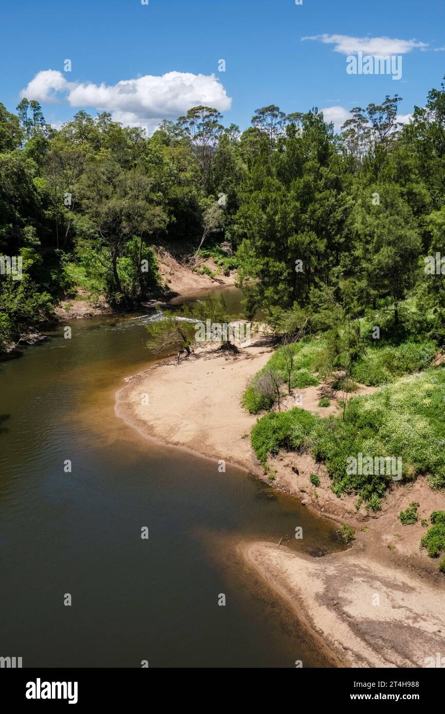A view of the Kangaroo River from the Hampden Bridge, Kangaroo Valley ...