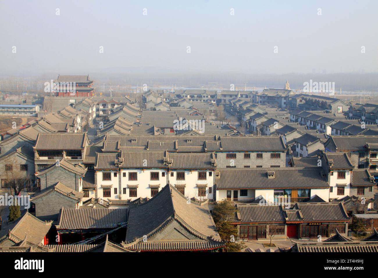 chinese ancient city buildings, closeup of photo Stock Photo - Alamy