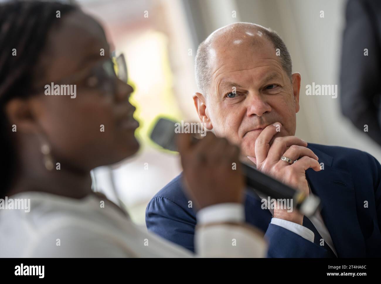 Accra, Ghana. 31st Oct, 2023. German Chancellor Olaf Scholz (SPD ...