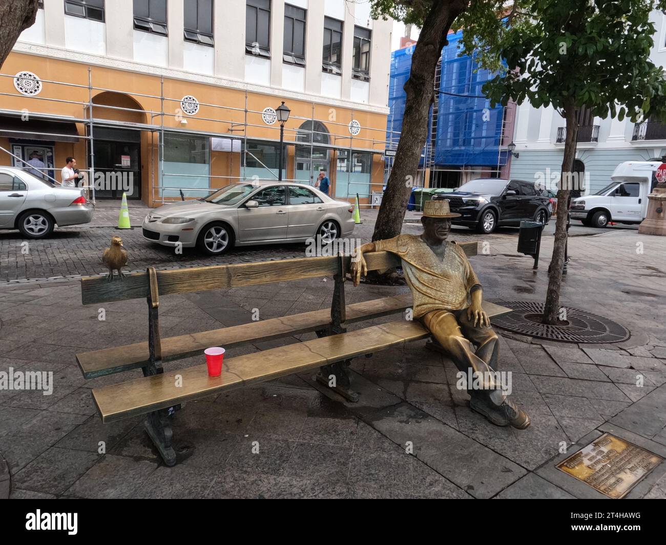 Statue of Tite Curet Alonso, Old San Juan, Puerto Rico Stock Photo - Alamy