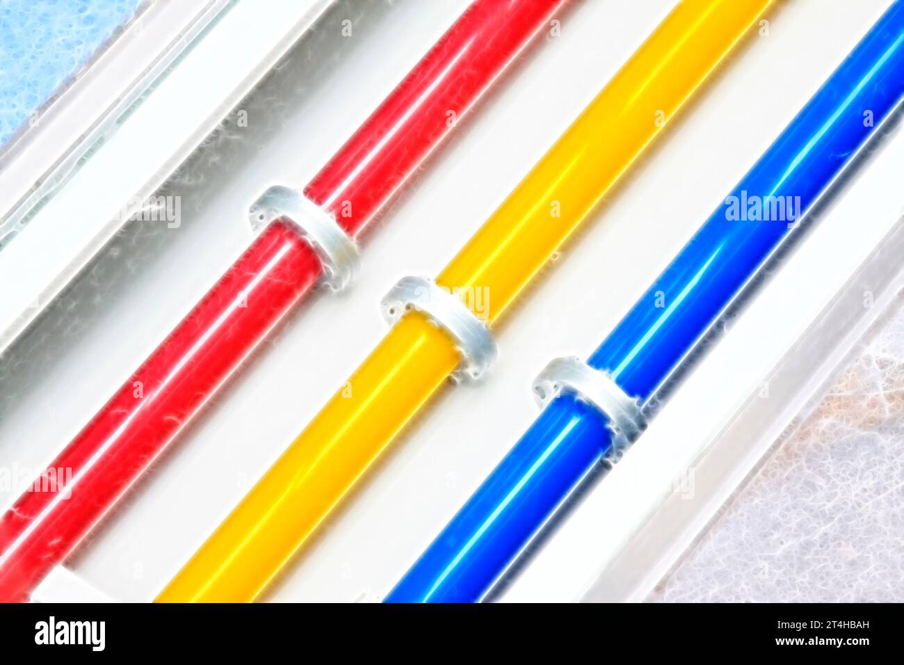 Color gas pipeline, computer generated images, closeup of photo Stock ...